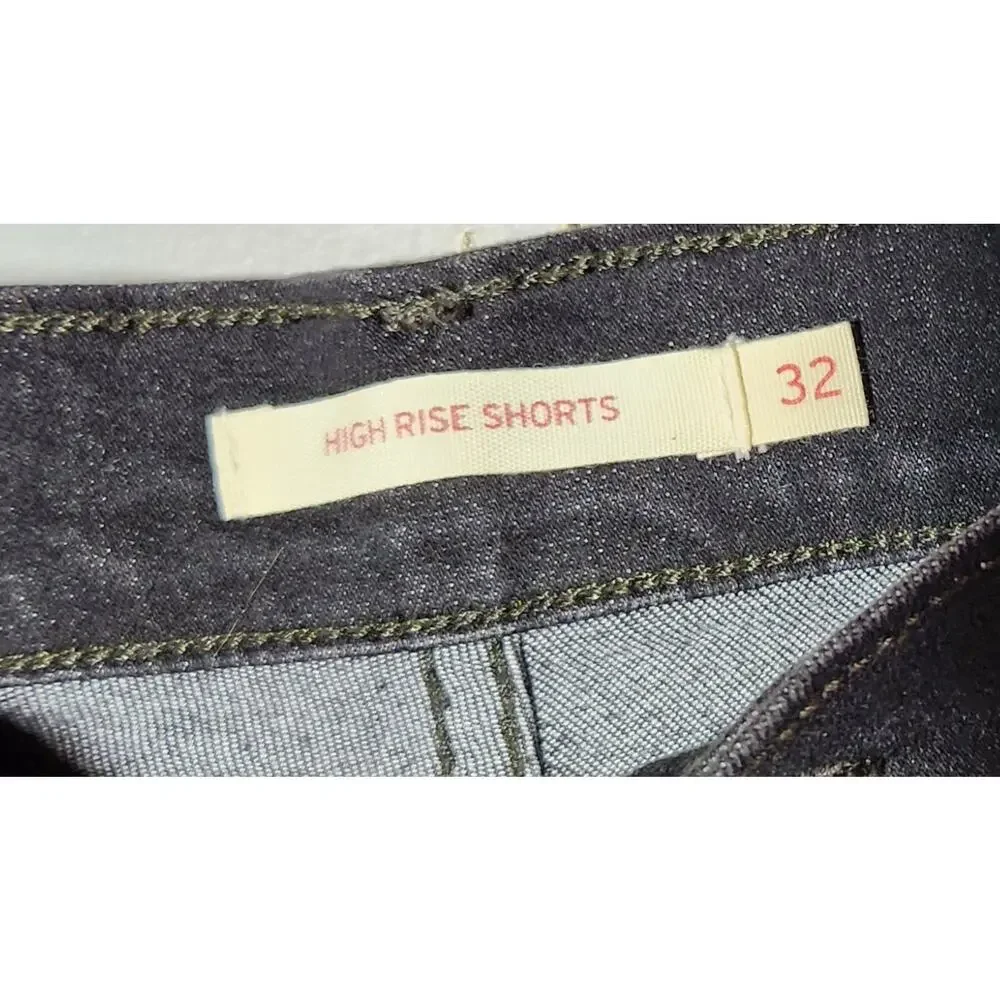 Levi's | Shorts | Levis Shorts Womens 4 W32 Black High Rise Cut Off ...